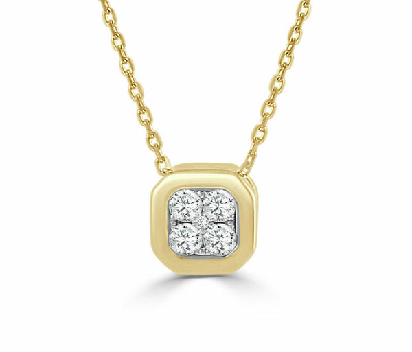 Octagon Shape Diamond Necklace – Maria Elizabeth Jewelry